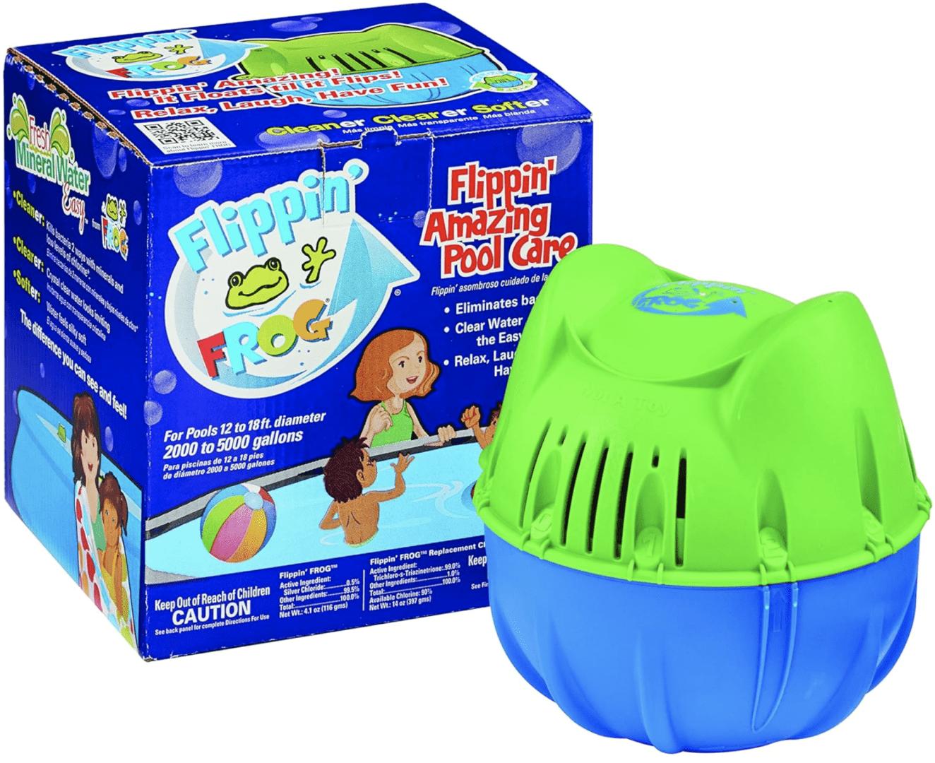 Flippin’ FROG Complete Pool Sanitizing System for Pools 2,000 – 5,000 ...