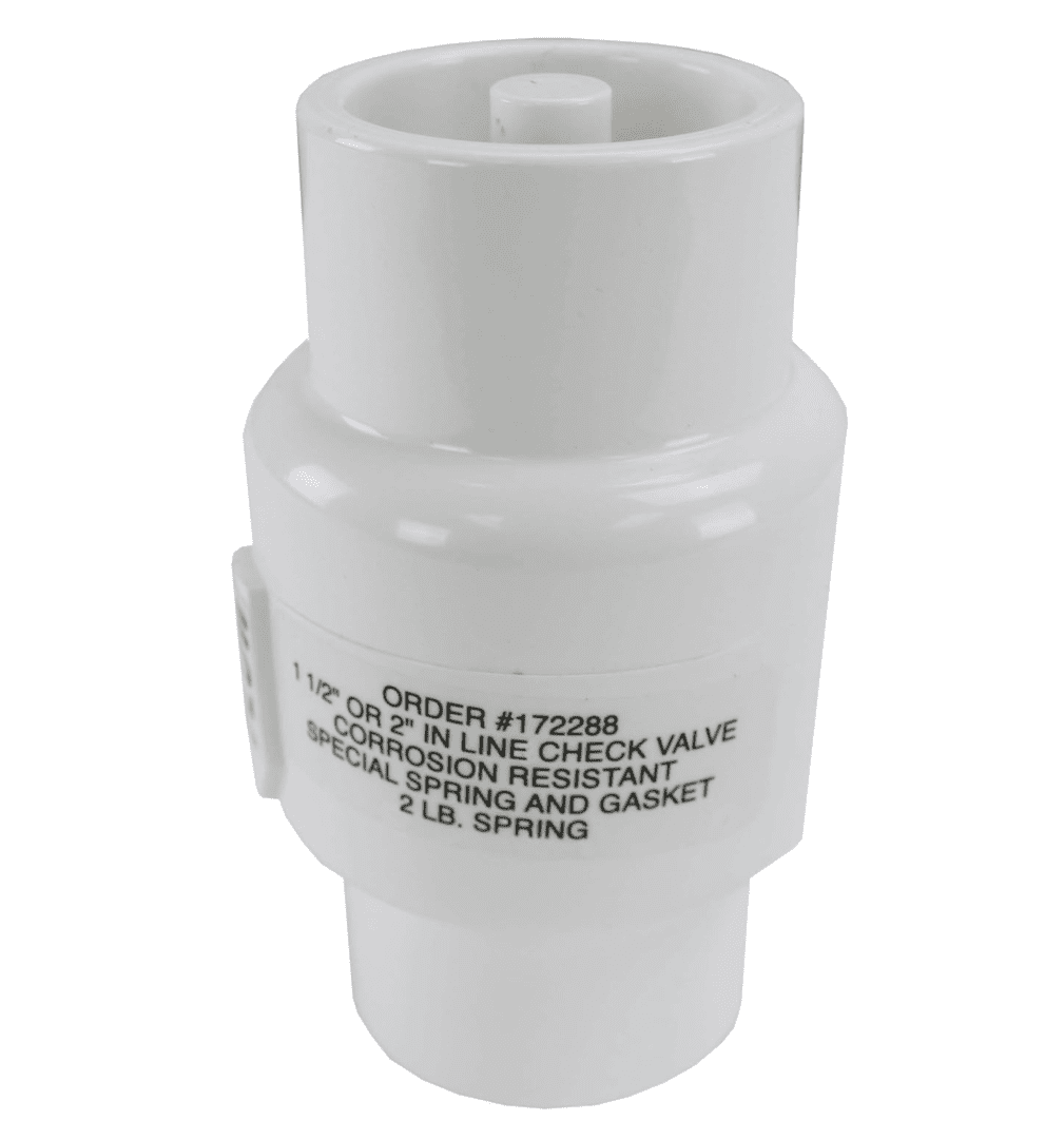 NEW Pentair R172288 Rainbow Chlorinator 1 1/2" x 2" Slip Check Valve ...